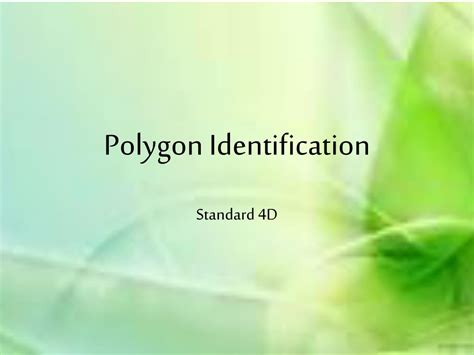 Ppt Polygon Identification Powerpoint Presentation Free Download