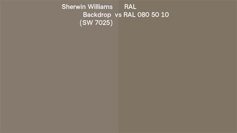 Sherwin Williams Backdrop Sw 7025 Vs Ral Ral 080 50 10 Side By Side