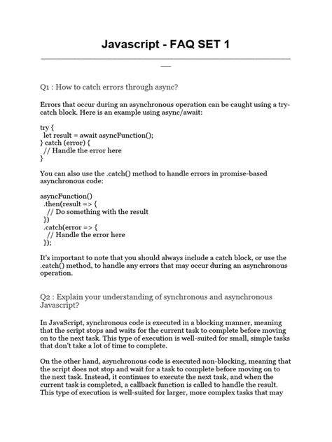 Faq Js 1 Pdf Ajax Programming Java Script