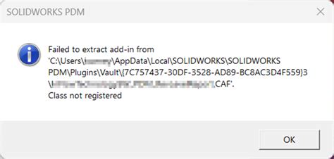Resolve Solidworks Pdm Add In Error Blog Posts Goengineer Community