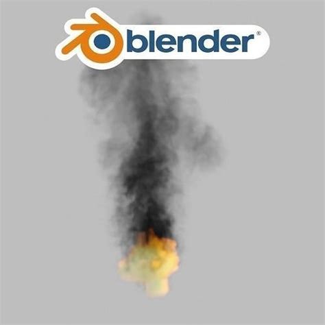 Blender Cycles Render Simulation Realistic Fire And Smoke D Model Animated CGTrader
