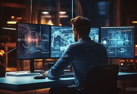 Premium Photo Photo Portrait Of Software Developer Doing Working