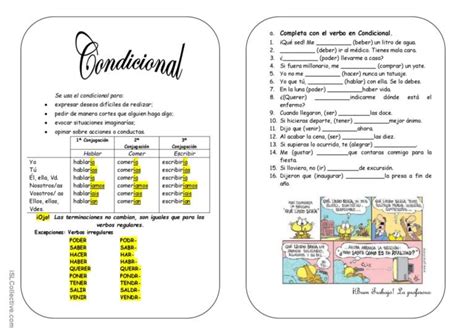 El Condicional Práctica General D Español Ele Hojas De Trabajo Pdf And Doc El Condicional Práctica General D Español Ele Hojas De Trabajo Pdf And Doc