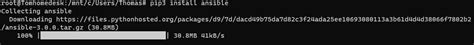 installing ansible on windows 10