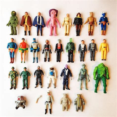 Mixed Vintage 1970s 80s 90s Action Figure Lot Mego Mattel Kenner Remco