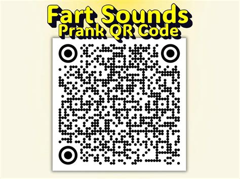 Fart Sounds Qr Code Fart Video Prank Qr Code Funny Qr Code Fart Joke Click Etsy Link In