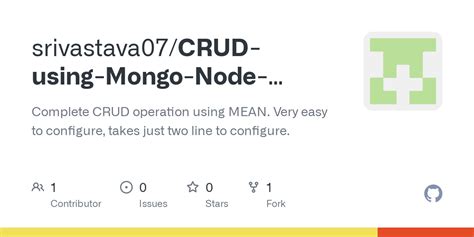 GitHub Srivastava CRUD Using Mongo Node Angular Complete CRUD Operation Using MEAN Very