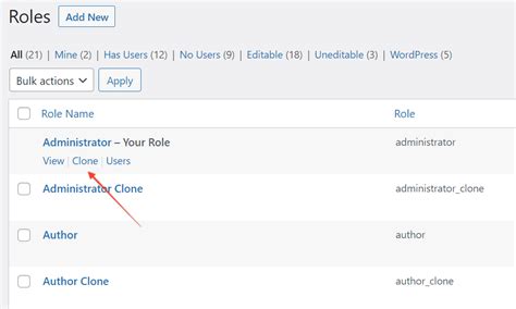 Clone Roles Members WordPress Plugin
