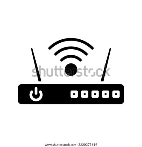 Network Router Icon Wifi Sign Mobile Stock Vector Royalty Free