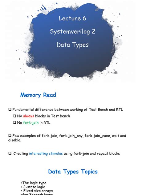 Ee5530 Lecture6 Data Types Pdf Integer Computer Science