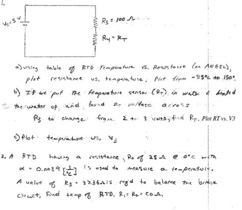 using table of rtd temperature vs resistance on