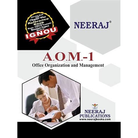 buy neeraj self help book for ignou aom 1 office organization and