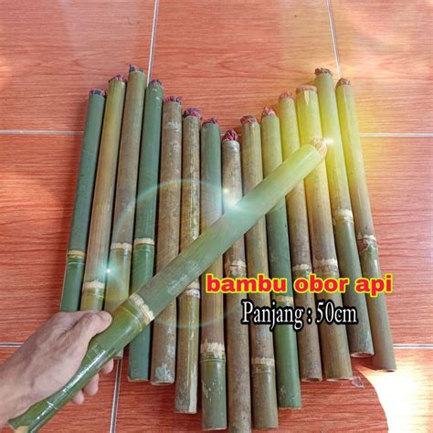 Bambu Obor Api Untuk Penerangan Obor Bambu Minyak Tanah Panjang 50cm Coleng Lazada Indonesia