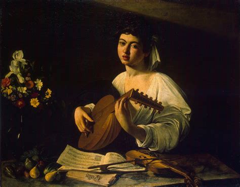 The Lute Player C1596 By Caravaggio Artchive