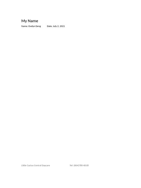 my name pdf