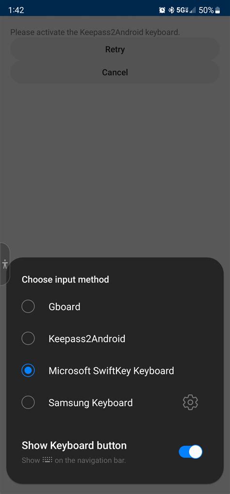 Please Activate The Keepass2android Keyboard Prompt Always Shown · Issue 1400 · Philippc
