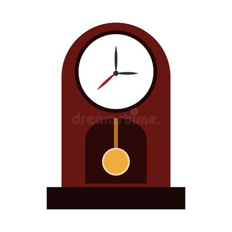 Wooden Classic Clock Stock Vector Illustration Of Start 122229168