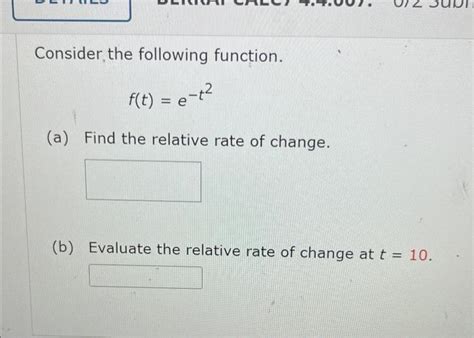 Solved Consider The Following Function F T Et A Find Chegg