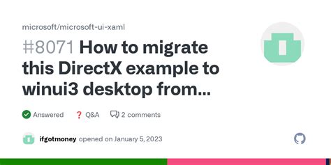 How To Migrate This Directx Example To Winui3 Desktop From Uwp