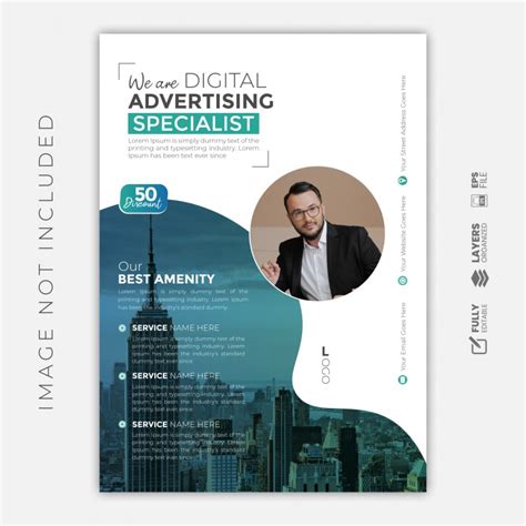 دانلود وکتور بروشور تجاری آژانس دیجیتال مارکتینگ دانلود رایگان فایل