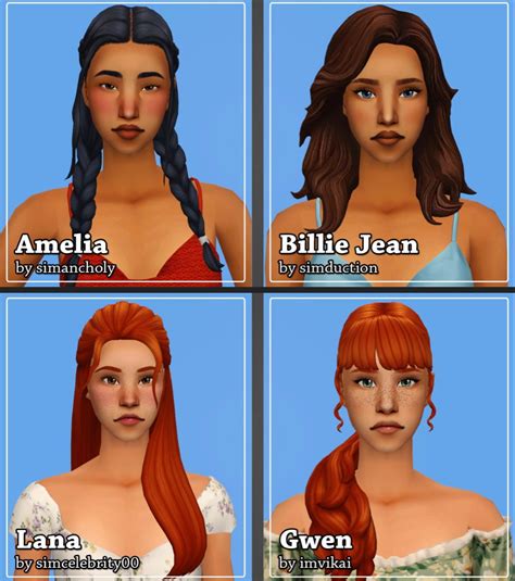 Sims Hair In Sims Hair Sims Sims