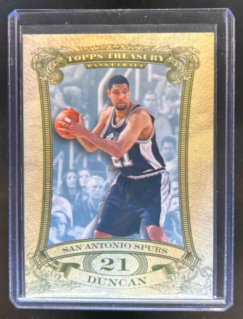 Tim Duncan 2008 Topps Treasury 3 Rip Cards Platinum 1 Price Guide Sports Card Investor