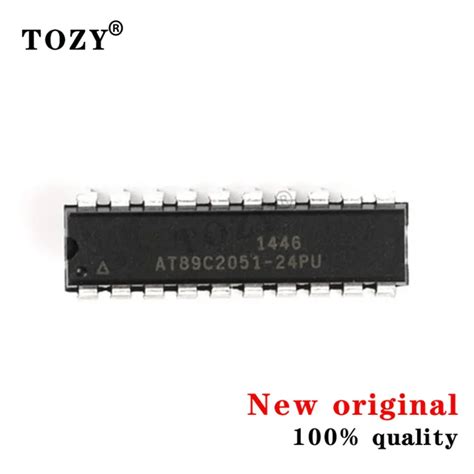 2pc At89c2051 24pu Microcontroller 8 Bit 8051 2k Flash Dip20 Electrical Equipment And Supplies