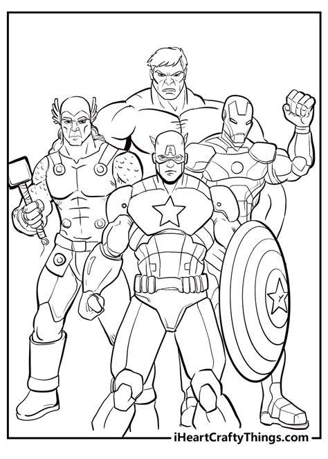 Superhero Coloring Page Line Art Artofit