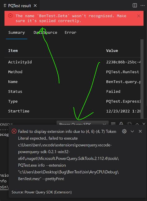 Syntax Error Two Errors Issue Microsoft Vscode Powerquery Sdk Github