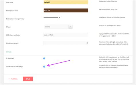 How To Add Fields To User Account Section
