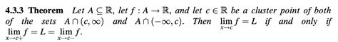 solved 4 3 3 theorem let a cr let f a → r and let cer be