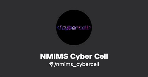Nmims Cyber Cell Twitter Instagram Linktree