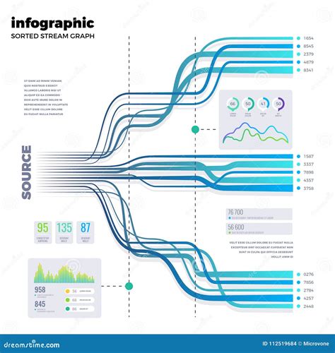Flow Chart Process Tree Vector Infographic Stock Vector Illustration Of Line Creative 112519684