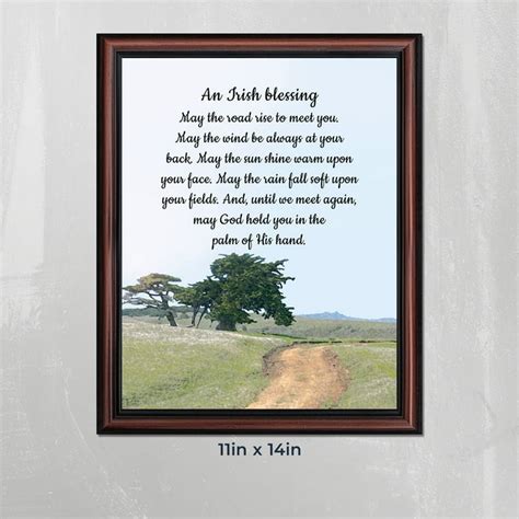 House Warming Traditions Irish Irish Blessing Wall Decor May The Road