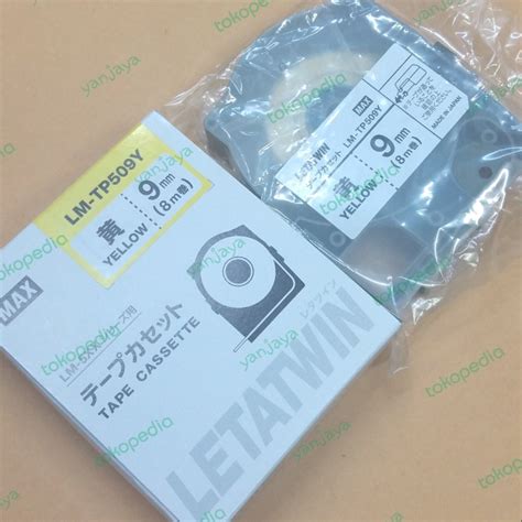 Jual Letatwin Max Lm Tp509y 9mm Yellowletarwin Max Tape Cassette