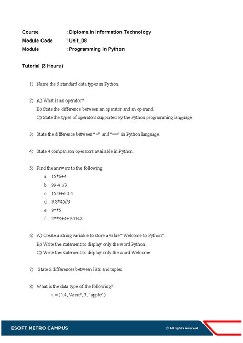 945 1627462580822 Tutorial 8 Lecture Notes Cit Computing Esoft Metro