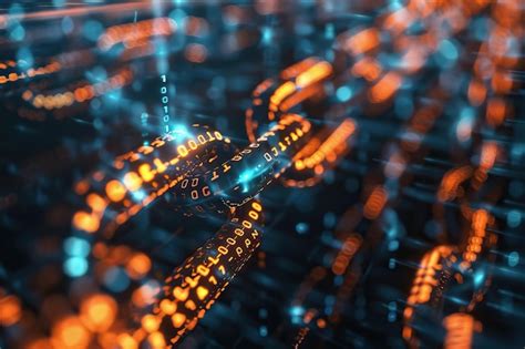 Premium Photo Blockchain Technology Background Cryptocurrency Fintech