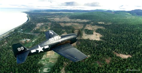 Grumman F6f 5 Hellcat Us Navy 99 Hanger Lilly For Microsoft Flight