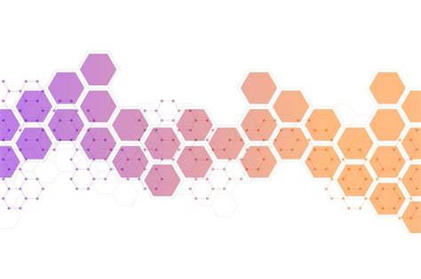 Premium Vector Hexagons Pattern Background Genetic Research Molecular