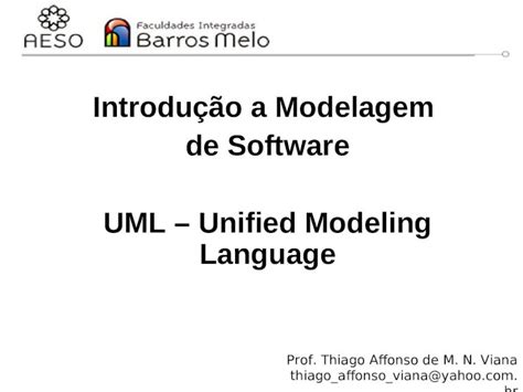ppt introdução a modelagem de software uml unified modeling