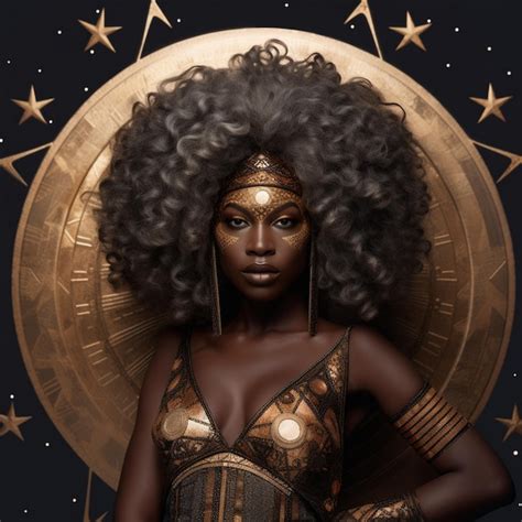 Premium Ai Image Astrology Woman Dark Illlustration Art