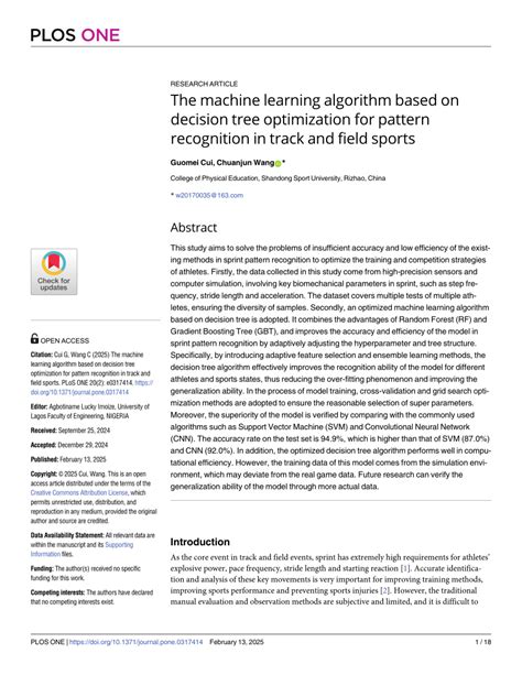 Pdf The Machine Learning Algorithm Based On Decision Tree