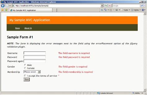Creating Client And Server Side Form Validation Using The Validator