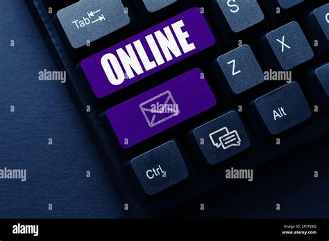 conceptual display online concept meaning while connected to computer