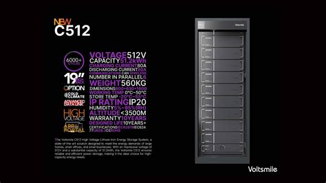 C512 High-Voltage Battery System from Voltsmile manufacture