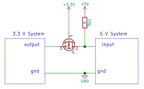 how to interface a 3 3v output to a 5v input next