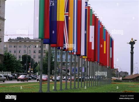 Capital City Sofia Bulgaria Eu Flags And Flowers With Saint Sofia