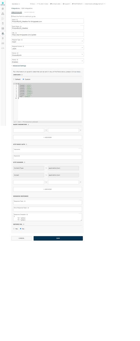 Unable To Get Specific Data In Webhook Response Cloud Particle