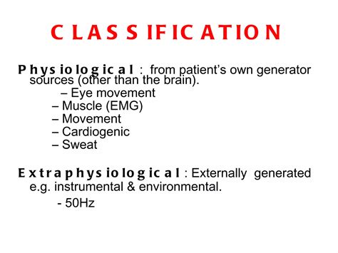 Eeg Artefacts Ppt Brain And Nervous System Disorders Diseases And Conditions