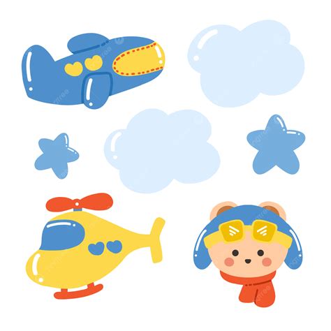 어린이를 위한 귀여운 비행기 삽화 항공기 삽화 인도네시아 Png 일러스트 및 Psd 이미지 무료 다운로드 Pngtree
